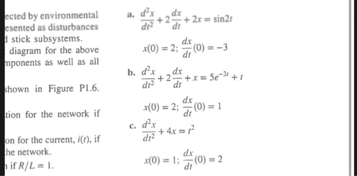 Solved 21. Solve the following differential equations using | Chegg.com