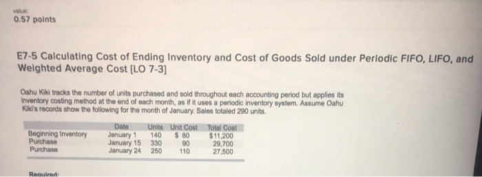 Solved 2. Calculate the number of units in ending | Chegg.com