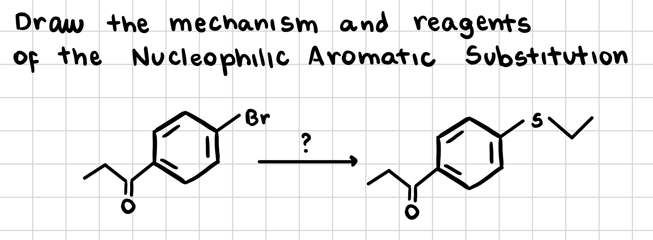 Solved Draw the mechanism and reagentsof the Nucleophilic | Chegg.com