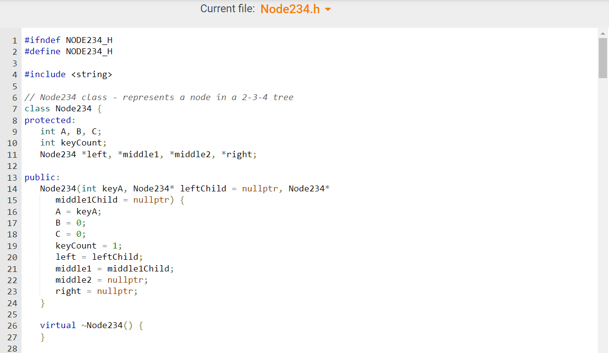Solved In this lab, the Tree234 class is extended to support | Chegg.com