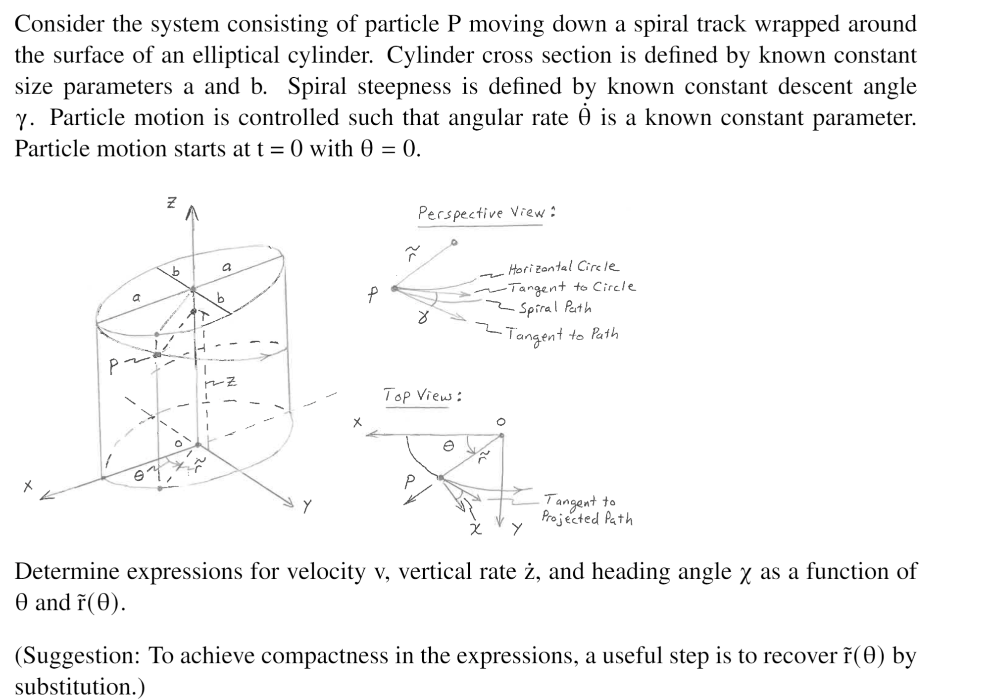 Solved Consider the system consisting of particle P moving | Chegg.com