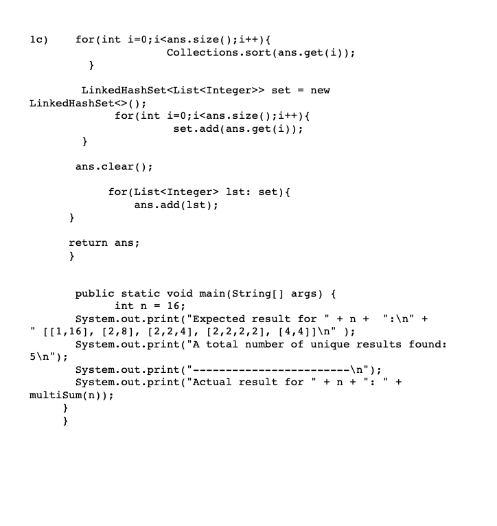 Solved Describe the big o for each function la) public | Chegg.com