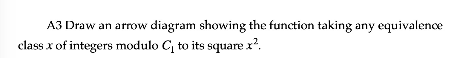 Solved A3 Draw an arrow diagram showing the function taking | Chegg.com