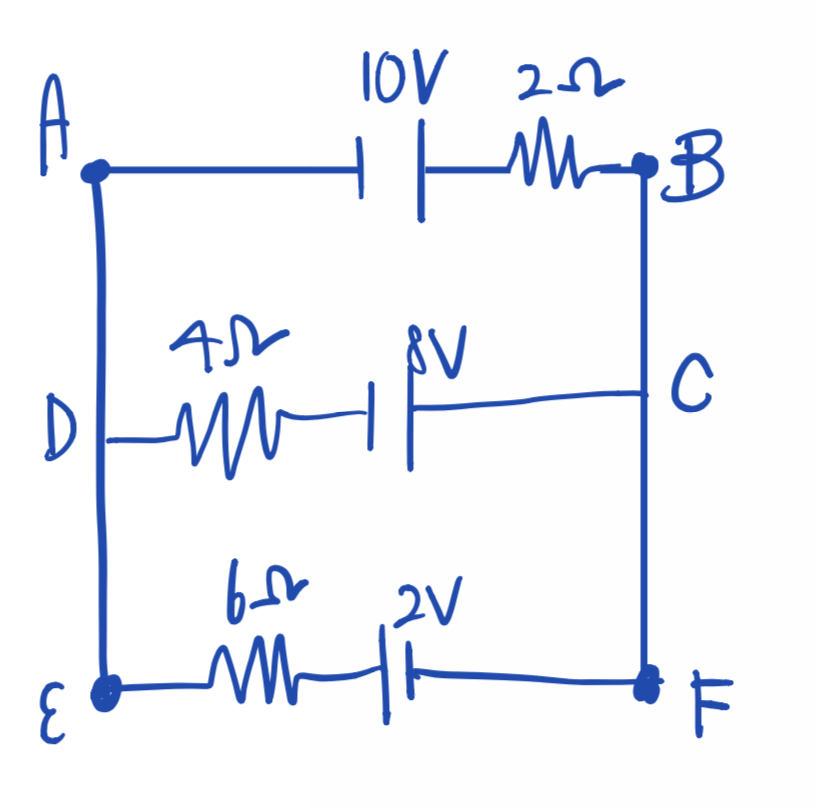 Solved Using the circuit below, apply Kirchhoff's first law | Chegg.com