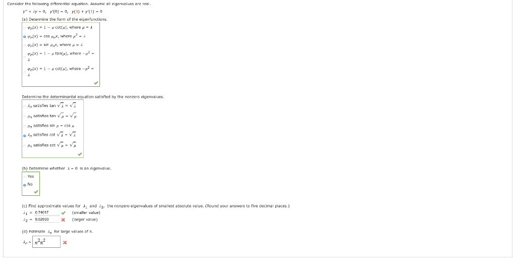 Solved Consider the following differential equation. Assume | Chegg.com