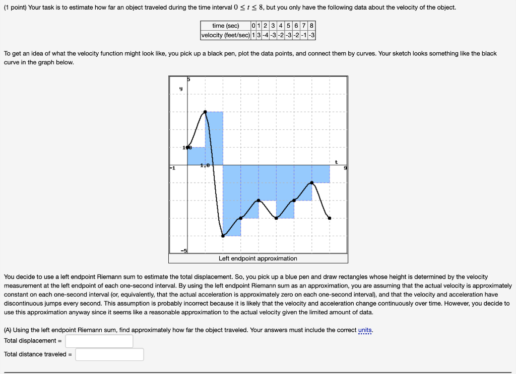 Solved (1 point) Your task is to estimate how far an object | Chegg.com