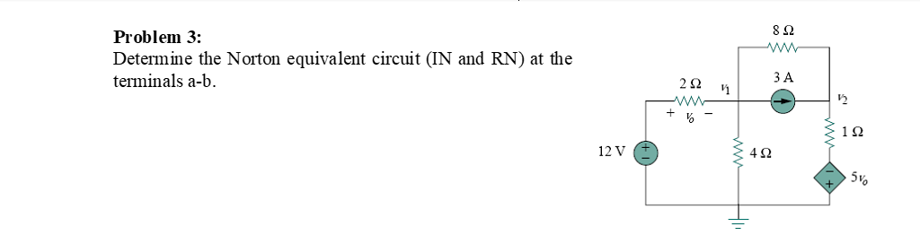 Solved Determine the Nortorn equivalent circuit (iN and RN) | Chegg.com