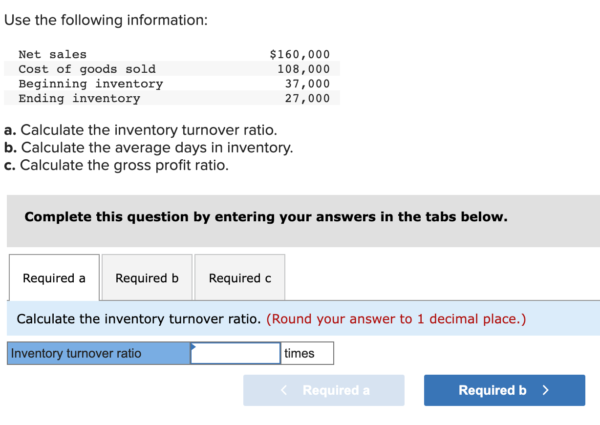 Solved Use the following information: a. Calculate the | Chegg.com