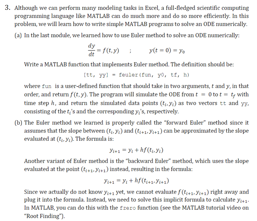 Solved Although We Can Perform Many Modeling Tasks In Excel 
