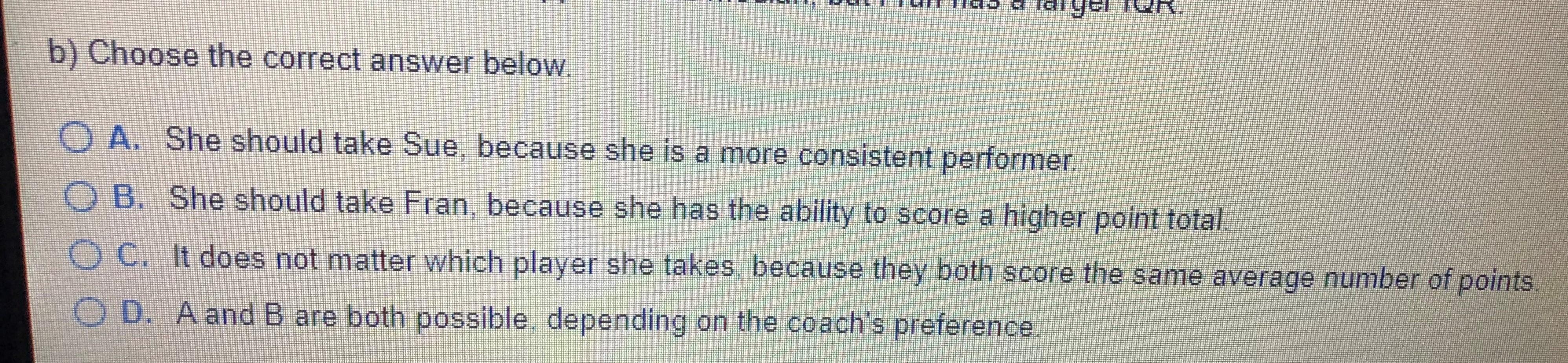 Solved Here are boxplots of the points scored during the | Chegg.com