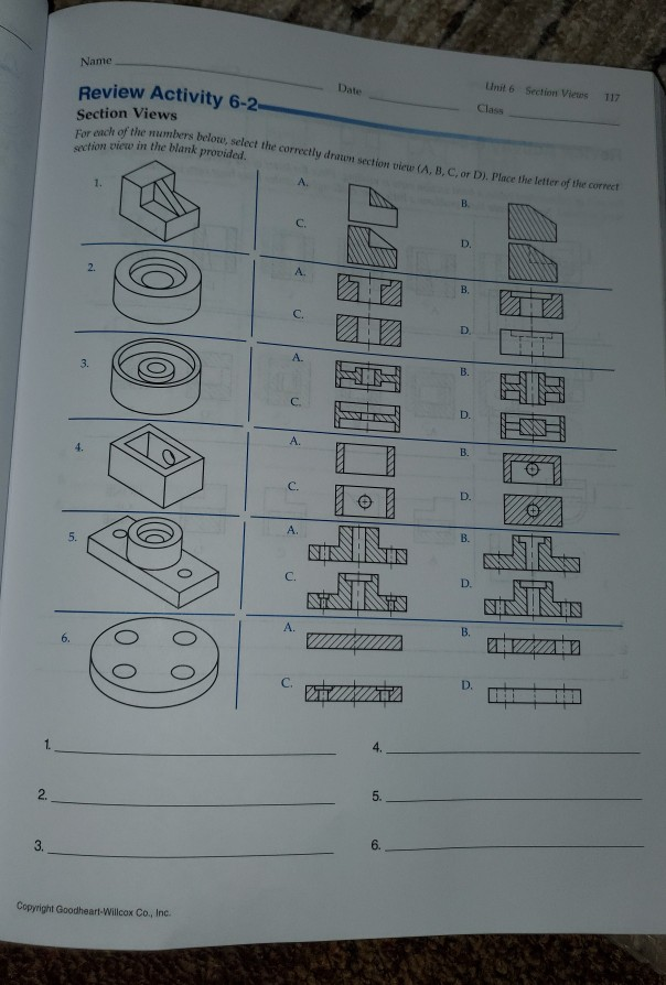 Solved Name Review Activity 6-2 Date Unit 6 Section Views | Chegg.com