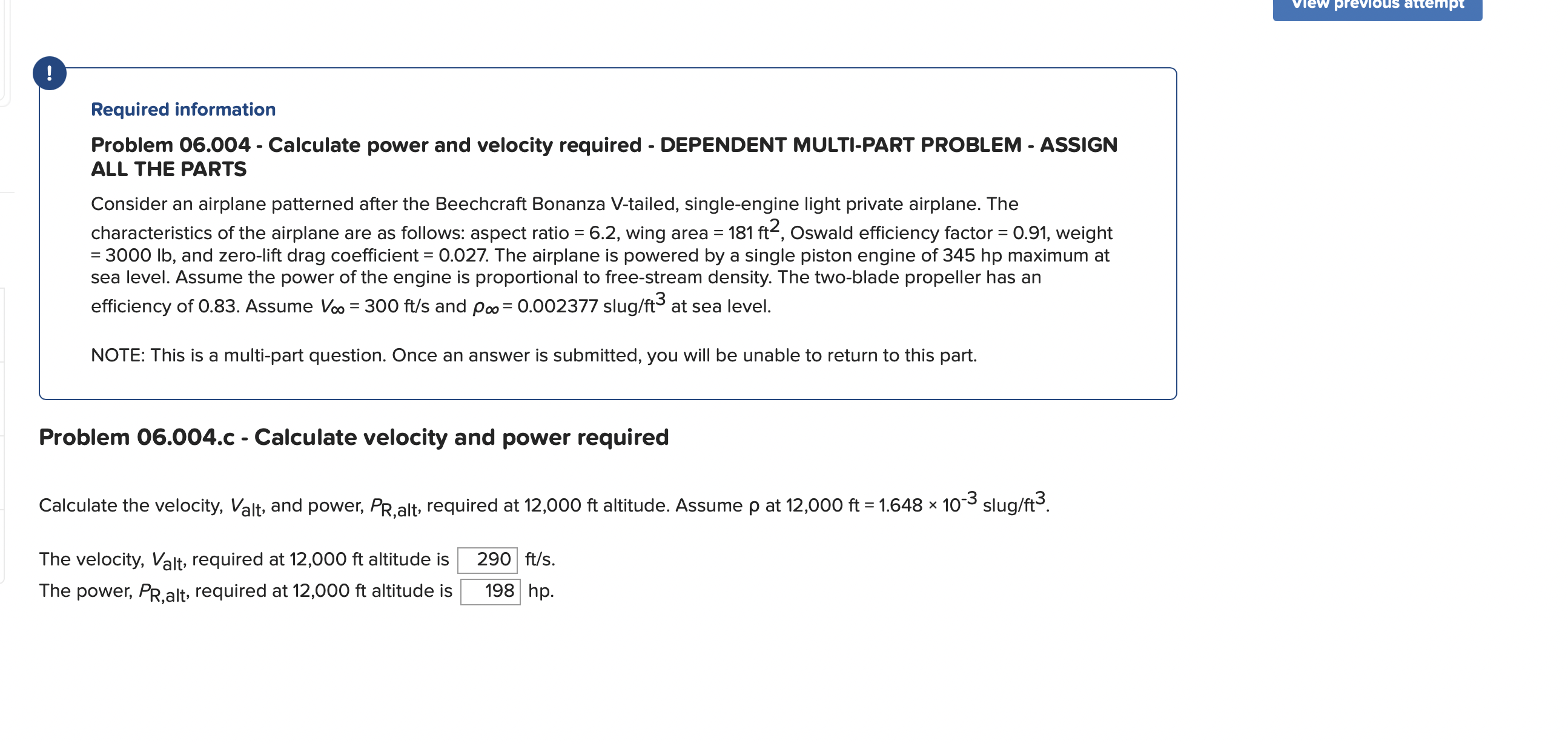 Solved Required informationProblem 06.004 - ﻿Calculate power | Chegg.com
