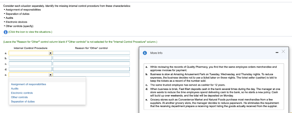 Consider each situation separately. Identify the | Chegg.com