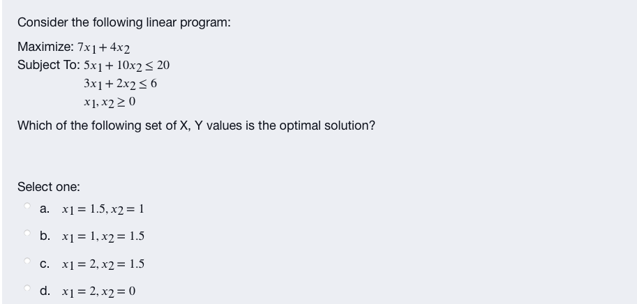 Solved Consider the following linear program: Maximize: 7x1+ | Chegg.com