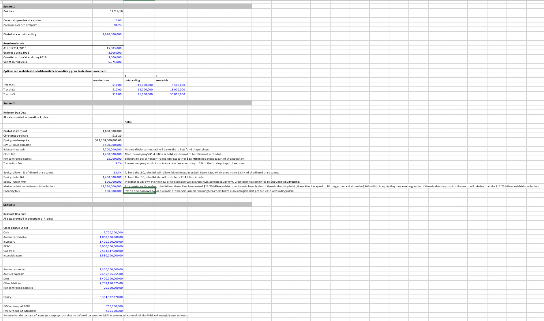 Solved LBO: Use the data below to answer the following | Chegg.com