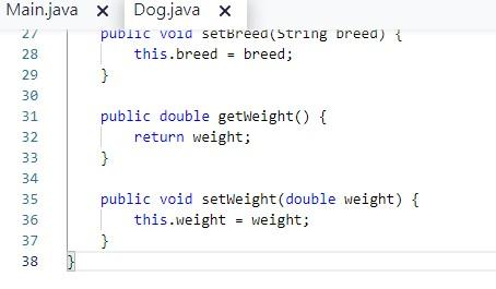 Solved 1. Open the Dog.java file and create a Dog class. | Chegg.com