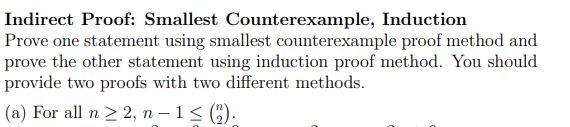 Solved Please use smallest counter example, and PLEASE write | Chegg.com