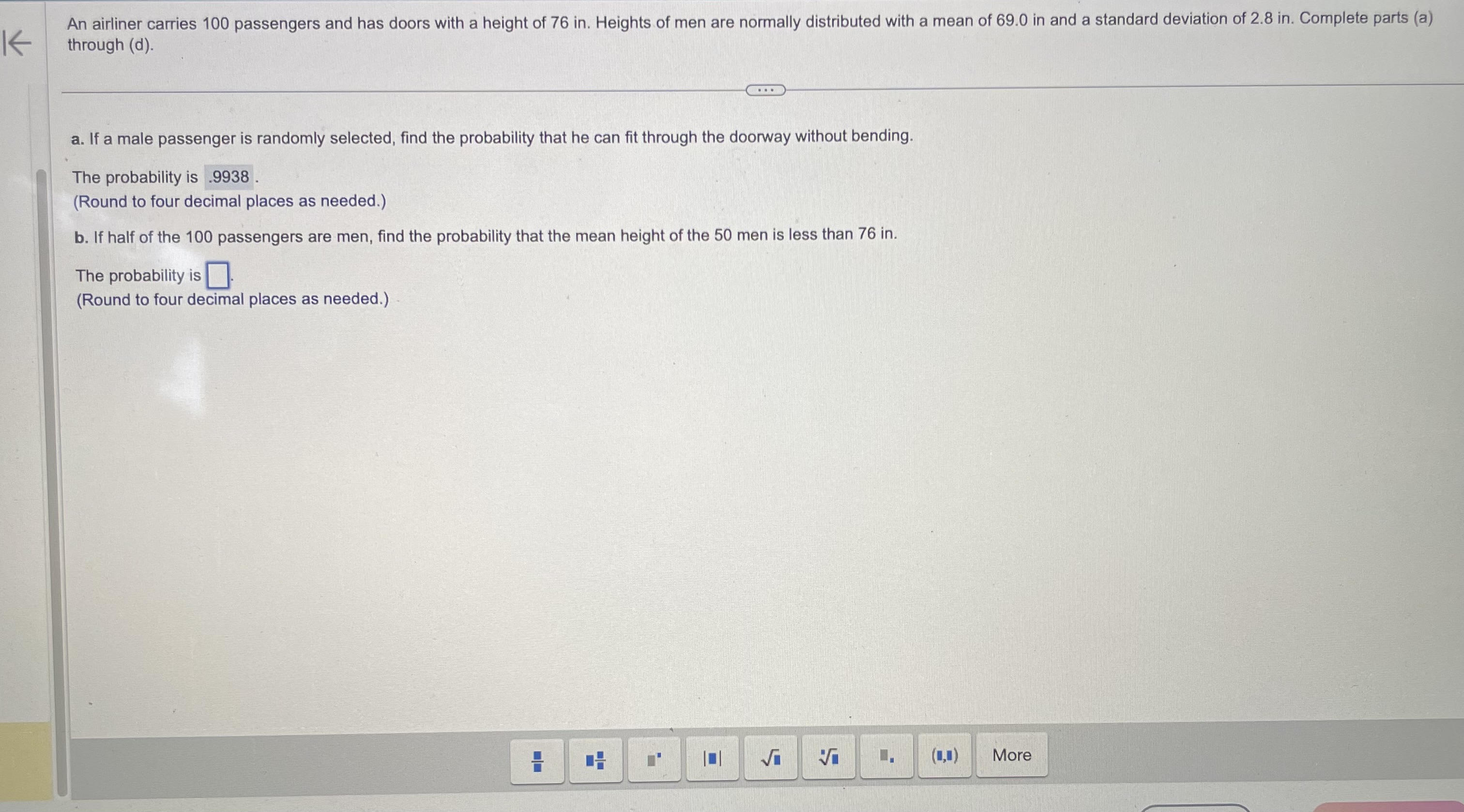 Solved a. If a male passenger is randomly selected, find the | Chegg.com