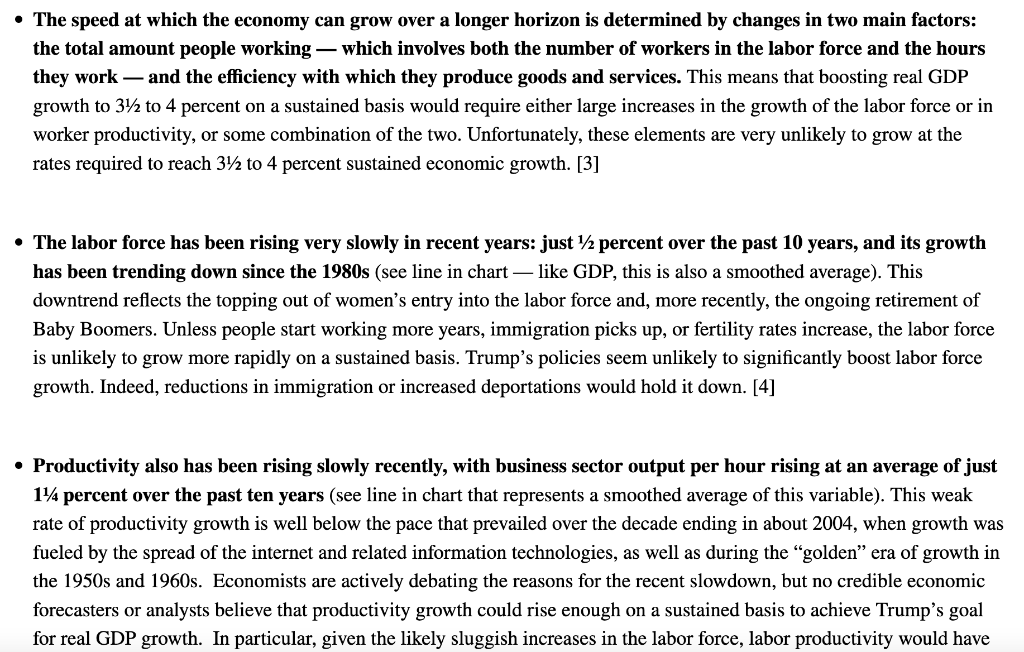 Solved Slower Productivity and Labor Growth Limit Economic | Chegg.com