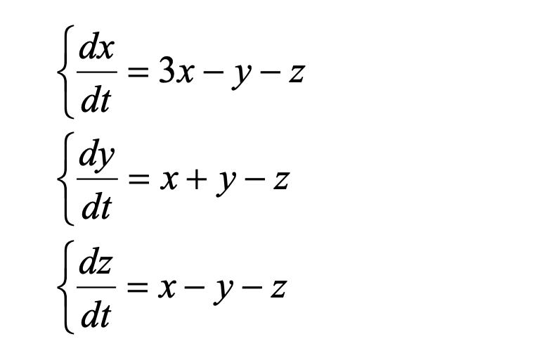 Solved Consider the following systems of differential | Chegg.com