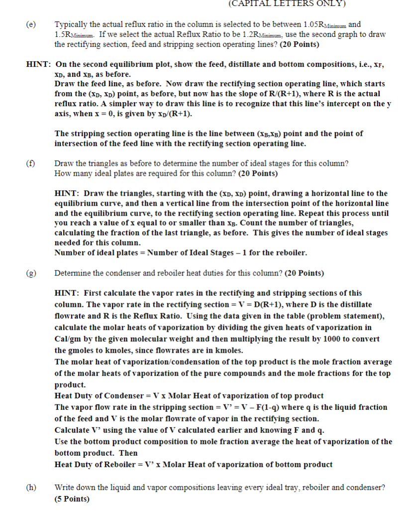 Solved 100kmole/hr of a mixture of acetone and isopropanol | Chegg.com