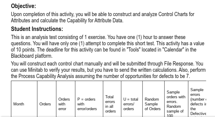 You will construct each control chart manually and | Chegg.com