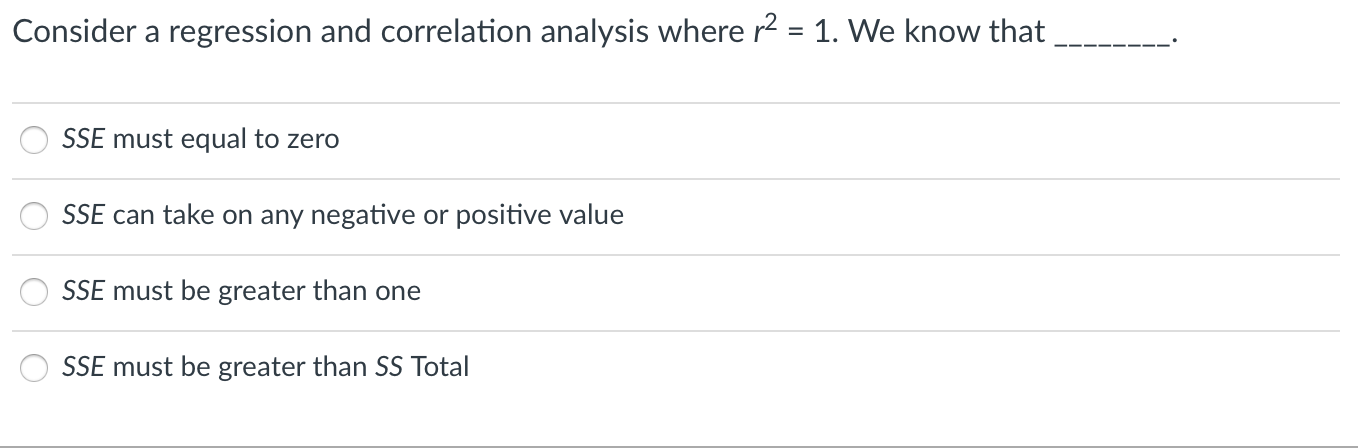 Solved Consider a regression and correlation analysis where | Chegg.com