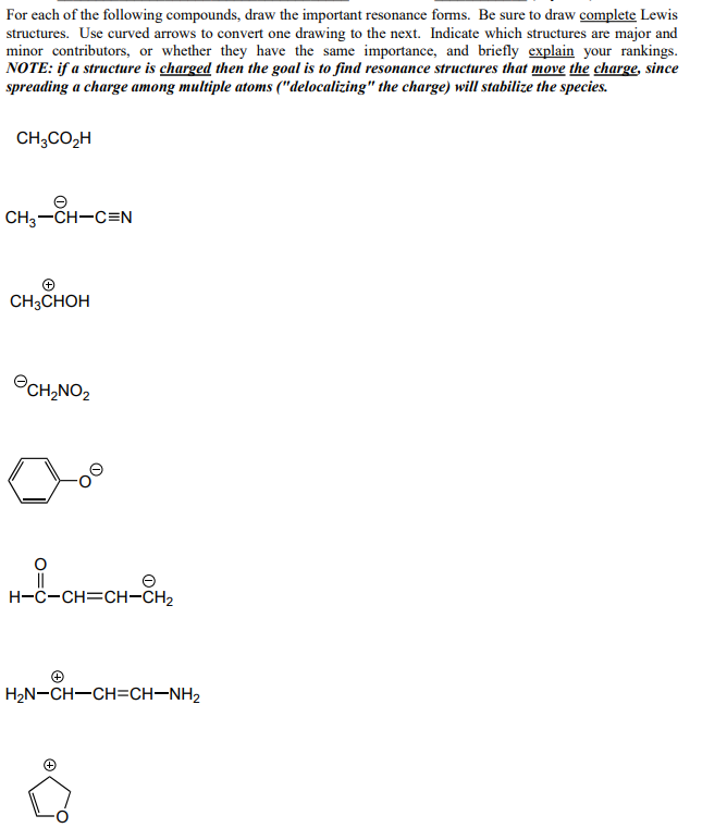 Solved For each of the following compounds, draw the | Chegg.com