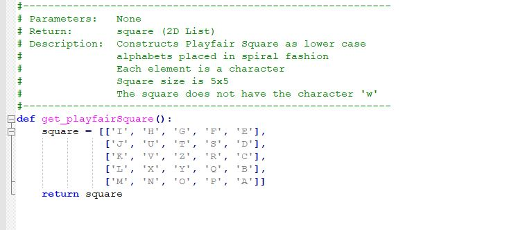 Q5: Wheatstone Playfair Square Cipher (2 pts) The | Chegg.com