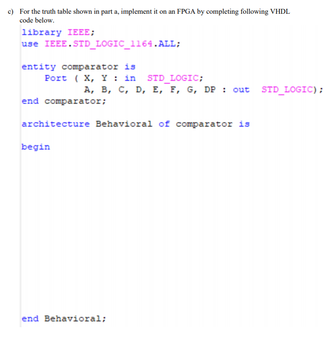 Solved 3. (15 Points) Decoder Create of 1-bit comparator | Chegg.com