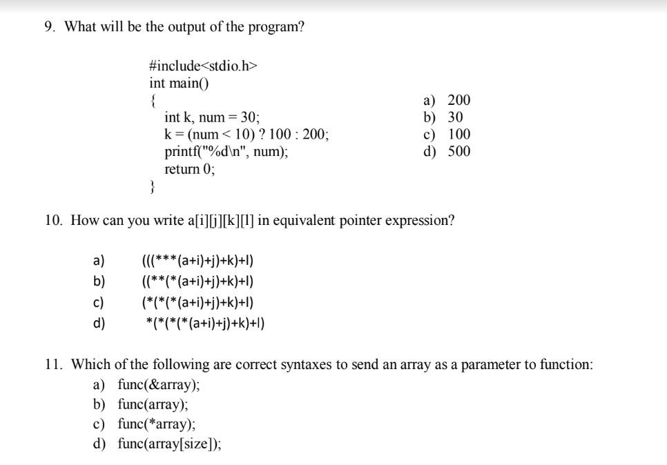 Solved 1. What is the correct value returned to the | Chegg.com