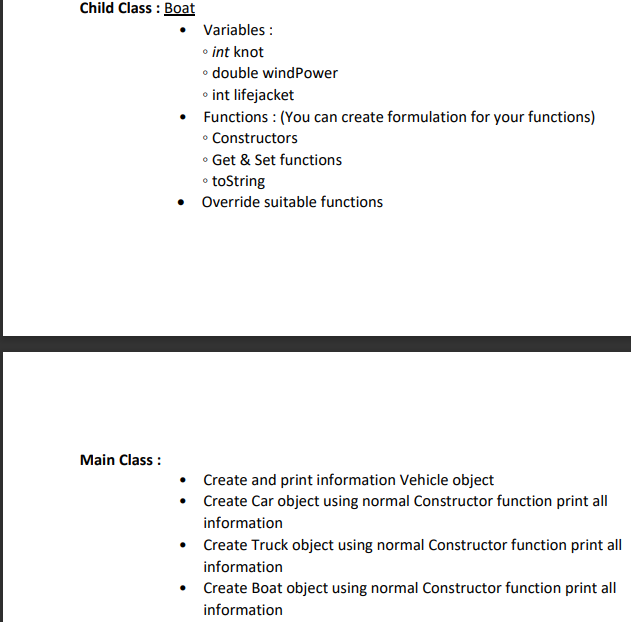Solved Please solve this problem with java Base Class : | Chegg.com