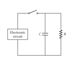 Solved The figure below shows how a bleeder resistor (R = | Chegg.com
