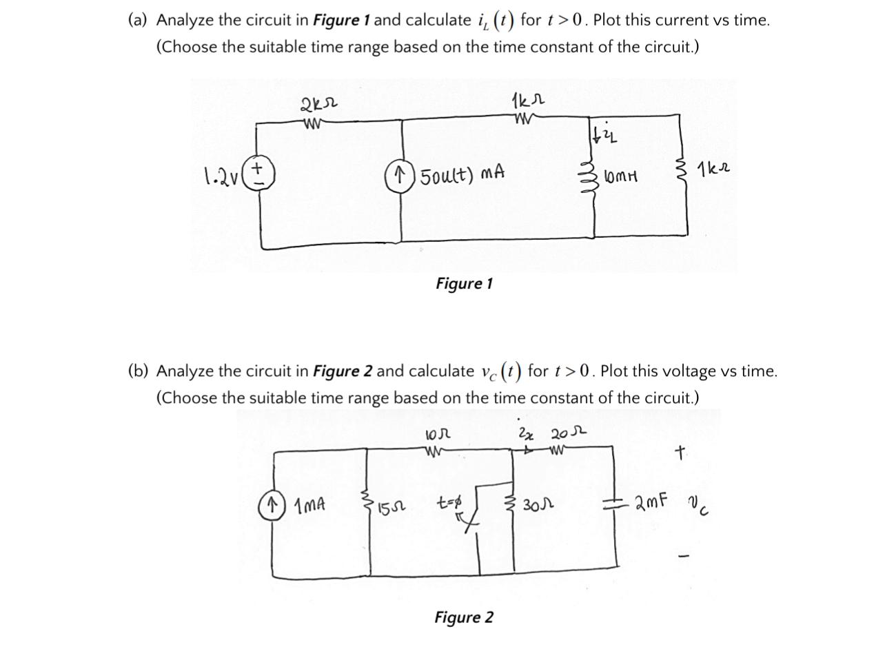 (a) Analyze the circuit in Figure 1 and calculate | Chegg.com