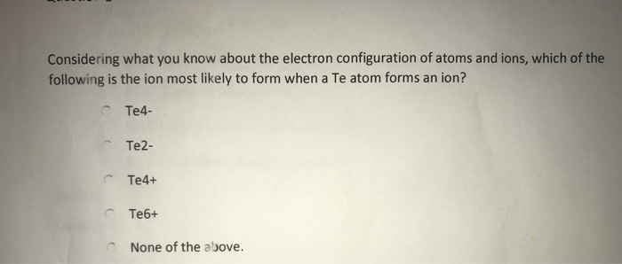 Solved Considering what you know about the electron | Chegg.com