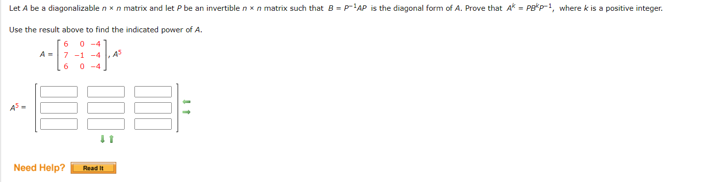 Solved Let A be a diagonalizable n x n matrix and let P be | Chegg.com
