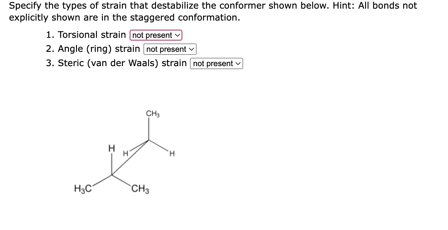Solved Specify the types of strain that destabilize the | Chegg.com