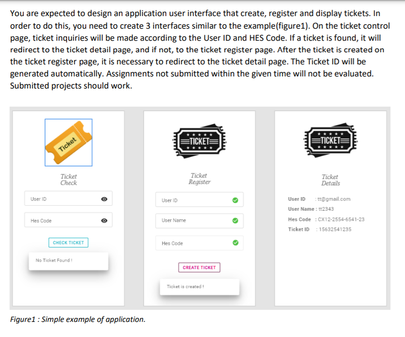 You are expected to design an application user | Chegg.com