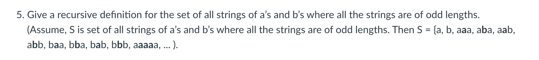 Solved Give a recursive definition for the set of all | Chegg.com