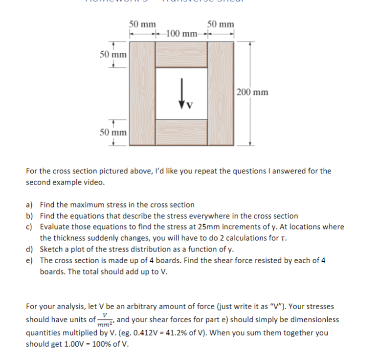 50 mm 50 mm -100 mm - 50 mm 200 mm 50 mm For the | Chegg.com