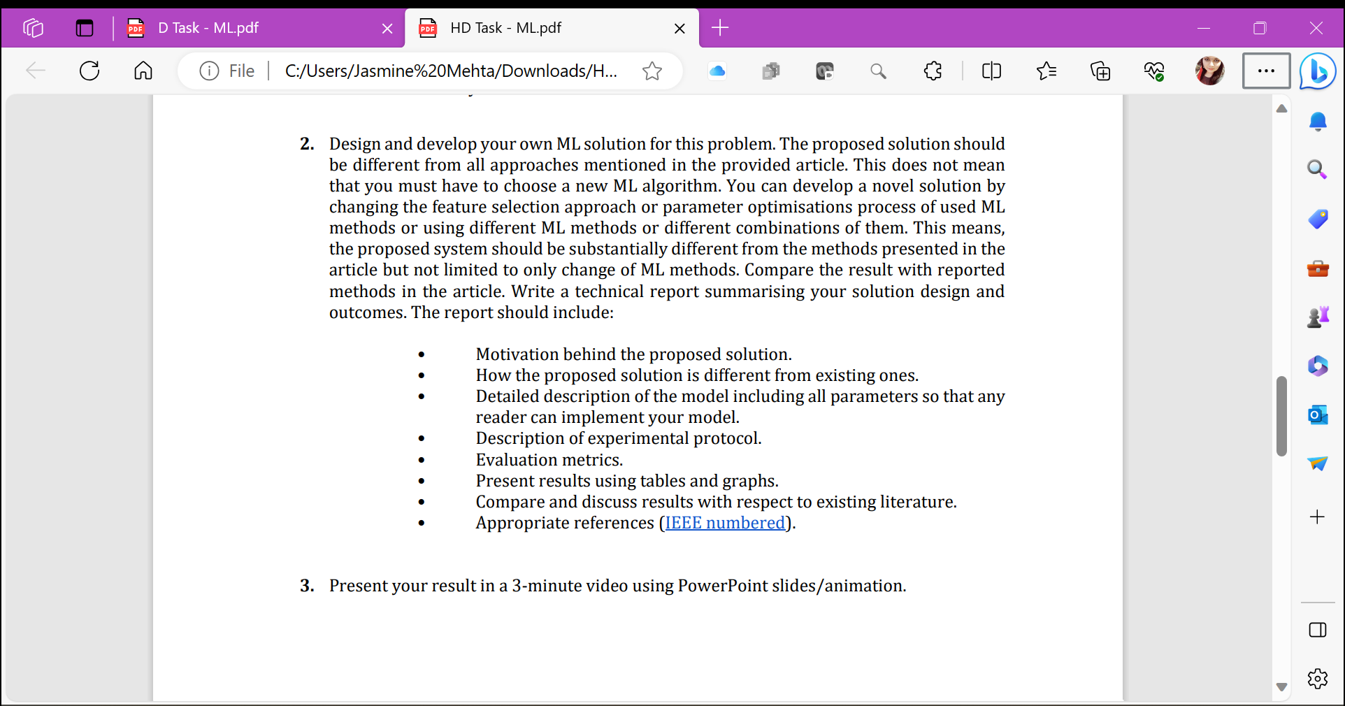 Solved Submission requirements: Submit a report (pdf format) | Chegg.com