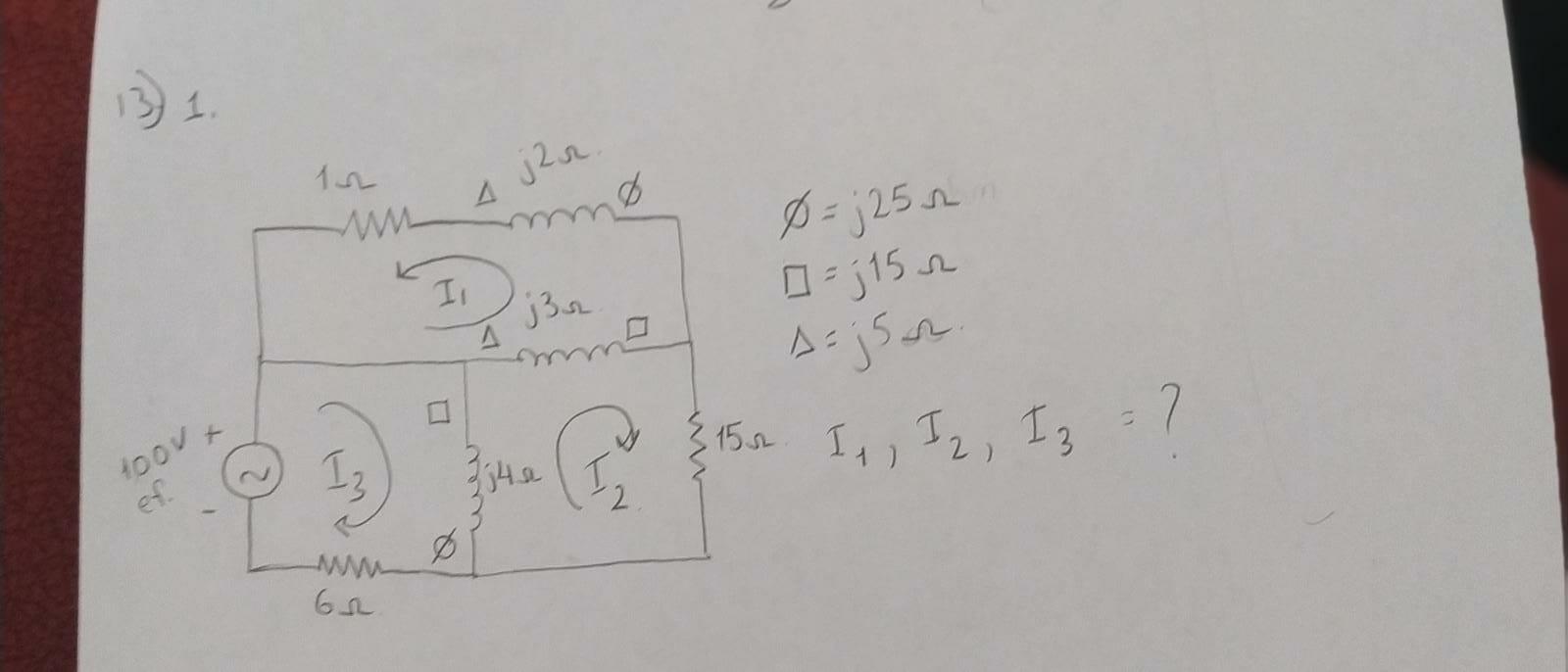 Solved ϕ=j25Ω =j15Ω Δ=j5Ω | Chegg.com