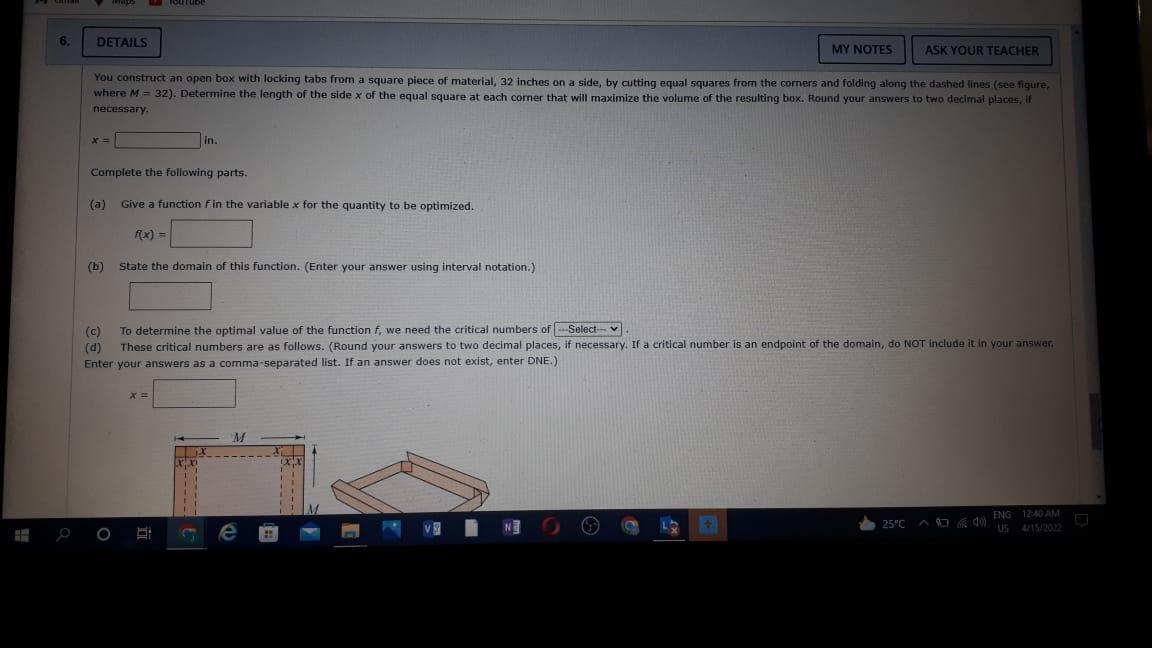 Solved or 6. DETAILS MY NOTES ASK YOUR TEACHER You construct | Chegg.com