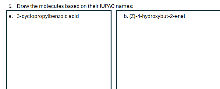 Solved Draw the molecules based on their IUPAC | Chegg.com