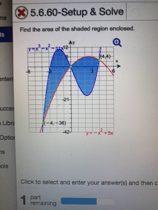 Solved Find the area of the shaded region enclosed. | Chegg.com