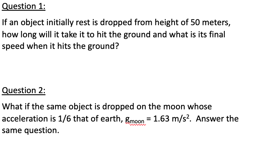 Solved If an object initially rest is dropped from height of | Chegg.com