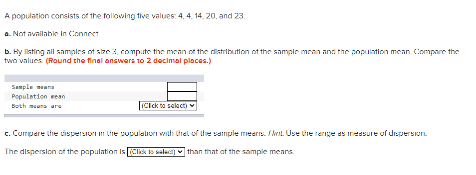 Solved Both means are (Click to Select): equal or not | Chegg.com