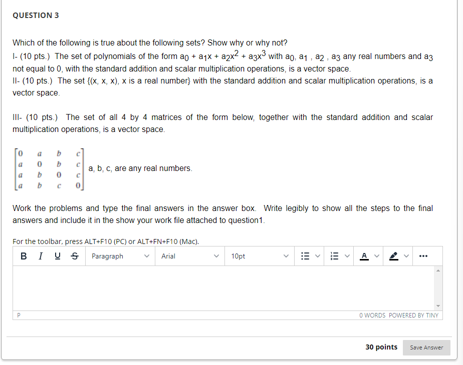 Solved Which of the following is true about the following | Chegg.com