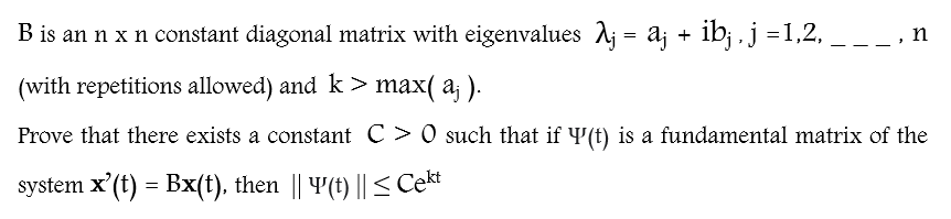 Solved B is an n x n constant diagonal matrix with | Chegg.com
