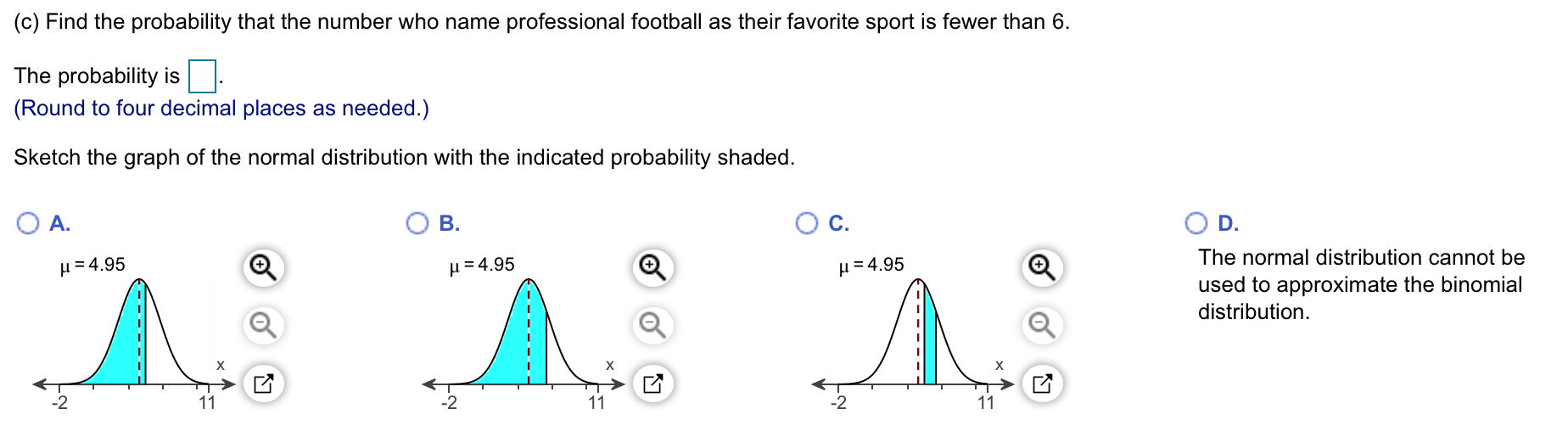 Solved Determine whether you can use the normal distribution | Chegg.com